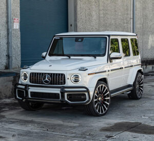 Mercedes-AMG G 63 Polar White In The Nice Set Of Forgiato | Mercedes ...
