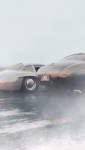 Mercedes-Benz 300 SL Dragster Satin Black Meets Gray Low Rider ...